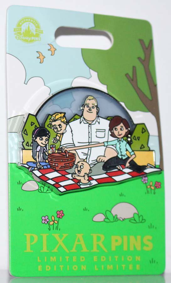 Disney Pixar Picnic Pin The Incredibles Parr Family Limited Edition 2250
