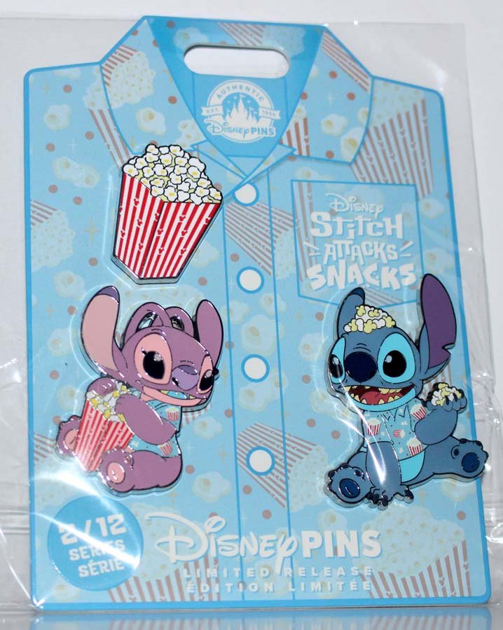Disney Stitch Attacks Snacks 3-Pin Set 2 of 12 Popcorn