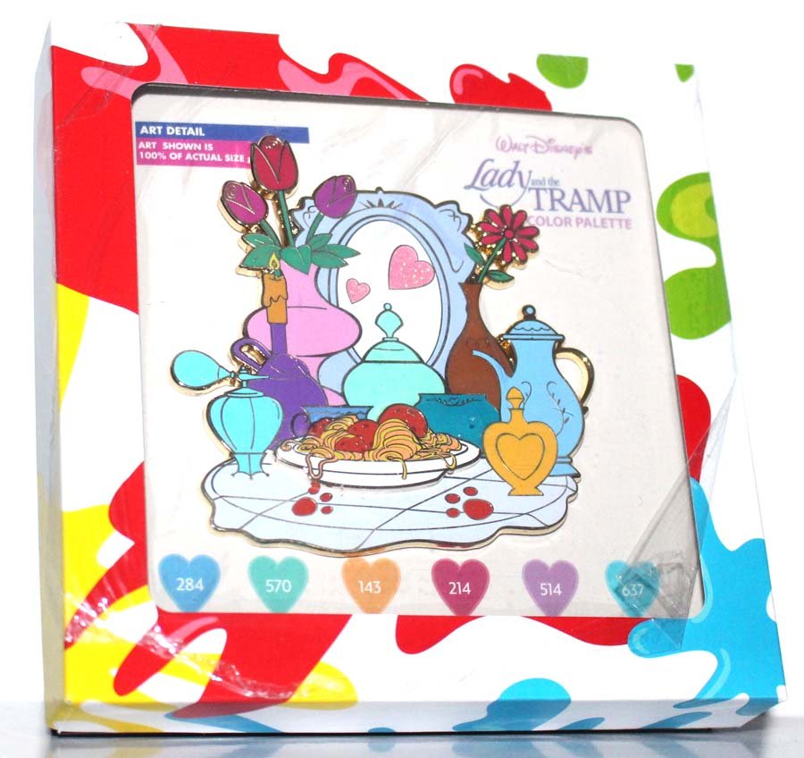 WDI Mickey's of Glendale Color Palette Boxed Pin Lady and the Tramp ...