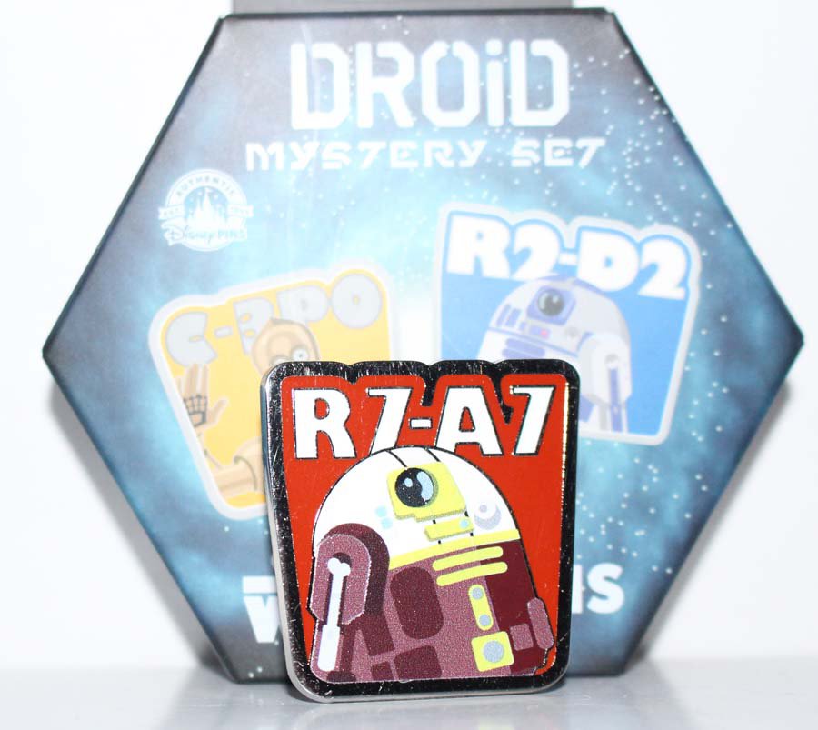 Disney Star Wars Galaxy's Edge 2024 Droid Mystery Pin Set R7-A7