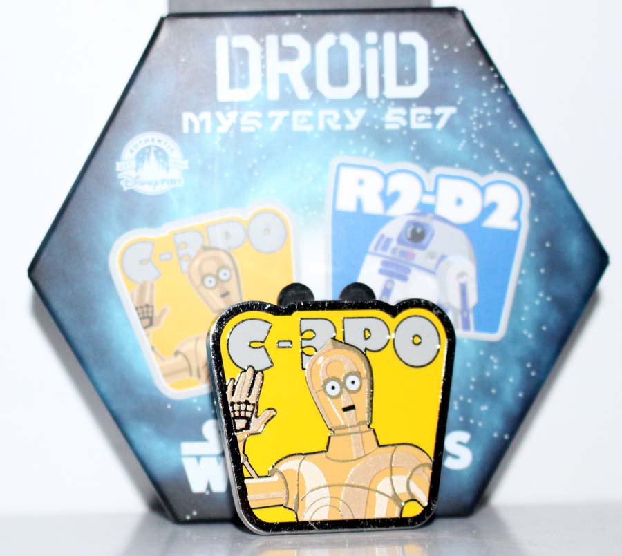 Disney Star Wars Galaxy's Edge 2024 Droid Mystery Pin Set C-3PO