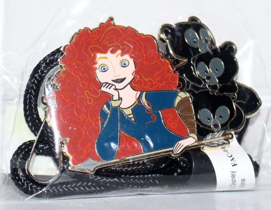 Disney Employee Center Lanyard Brave's Merida and Bear Cubs Sealed