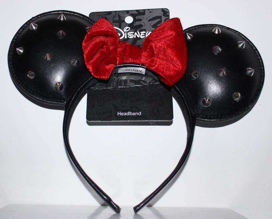 Disney Minnie Mouse Goth Ear Headband with Faux Spikes NWT