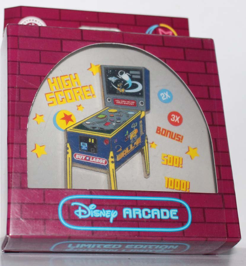 Disneyland Resort Arcade Pinball Machine Boxed Pin WALL-E Limited ...