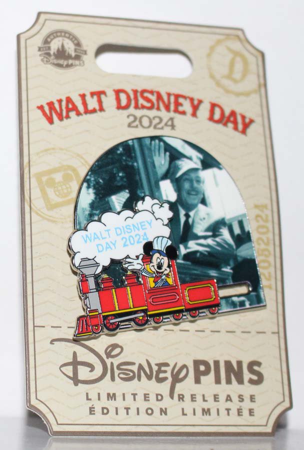 Walt Disney Day 2024 Pin Mickey Mouse on Railroad Limited Release