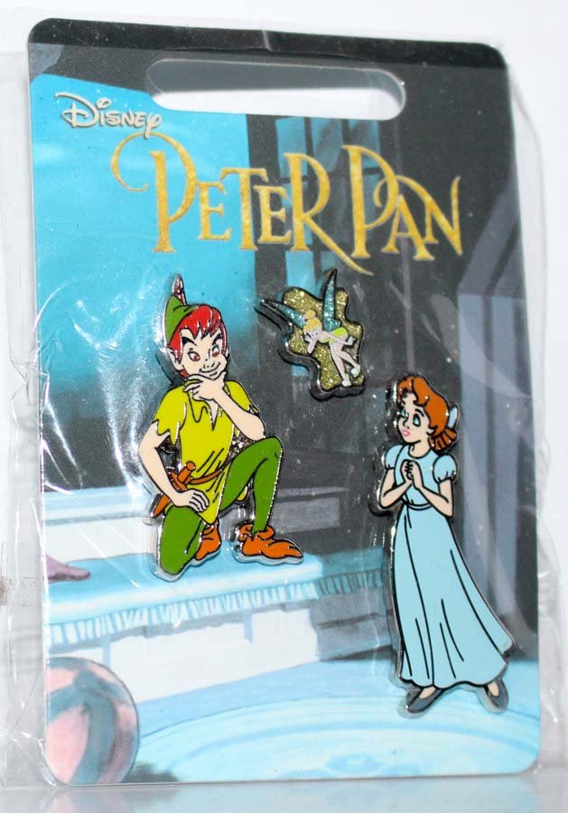 Disney Store Peter Pan Flair Set of 3 Pins