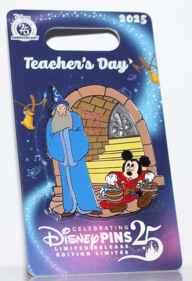 Disney Teacher's Day 2025 Pin Fantasia's Yen Sid and Sorcerer Mickey ...