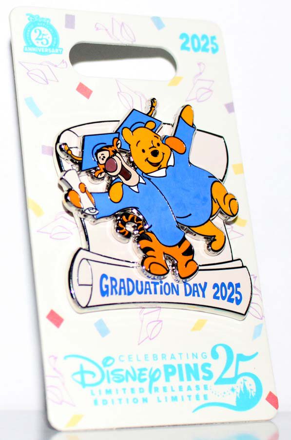 Disney Graduation Day 2025 Pin Tigger and Winnie the Pooh Limited Release