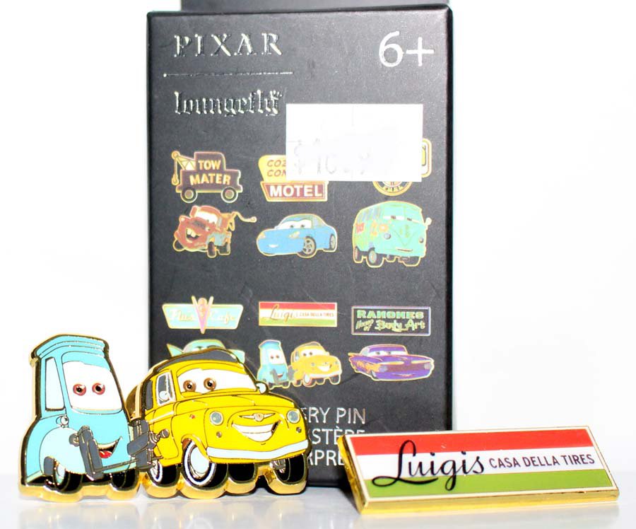 Loungefly Disney Pixar Cars Blind Box 2-Pin Set Luigi and Guido and ...