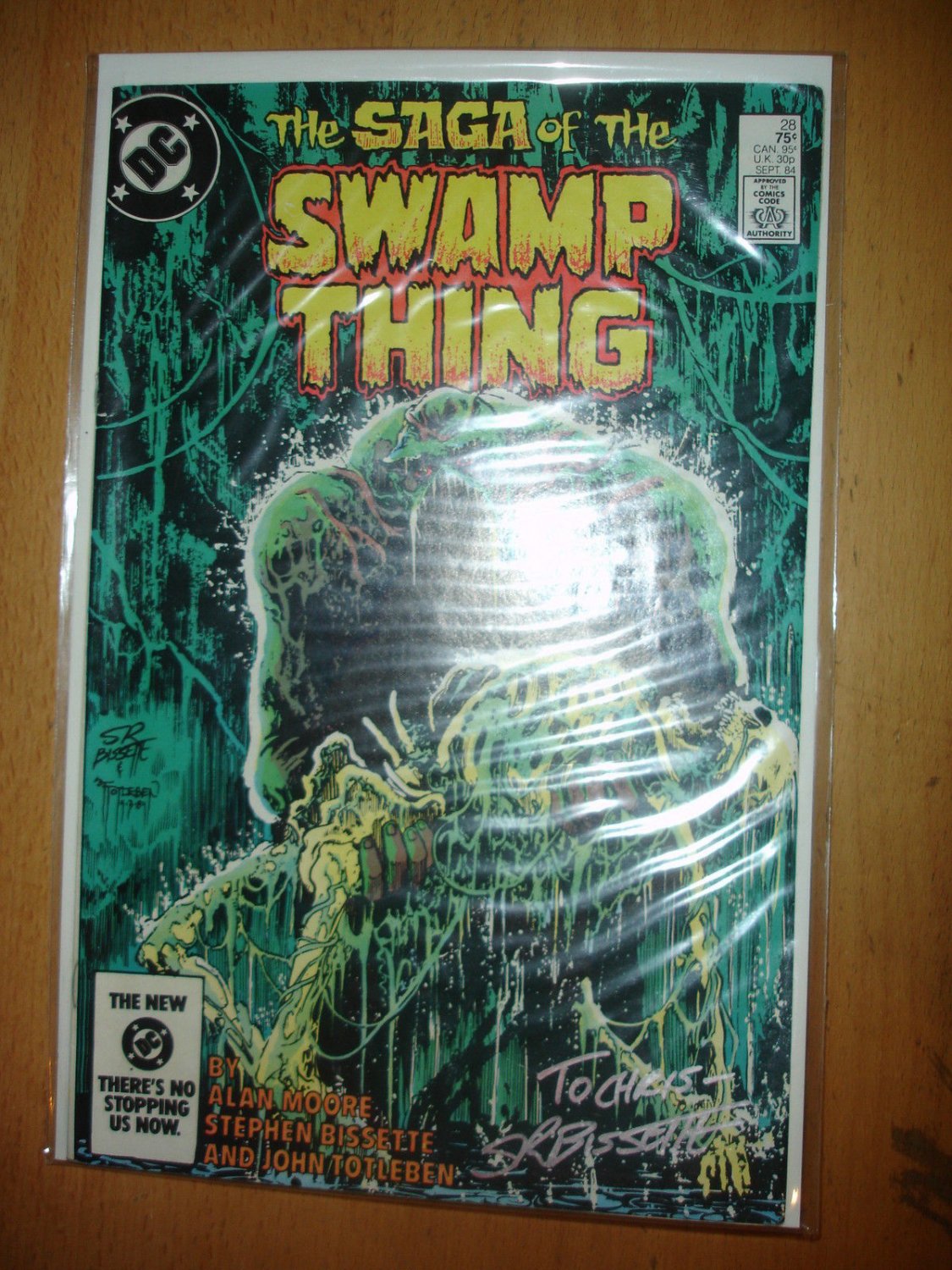 Swamp Thing #28 Autographed by Stephen Bissette