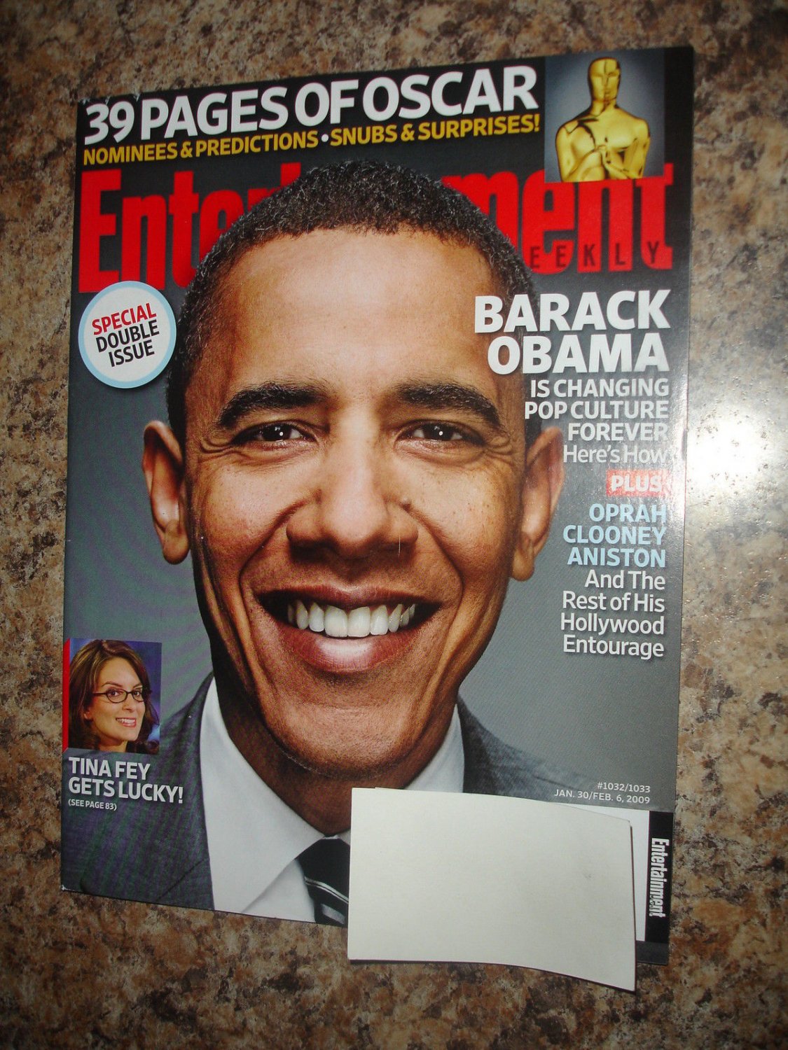 Entertainment Weekly Magazine #1032 / 1033 January 2009 Barack Obama