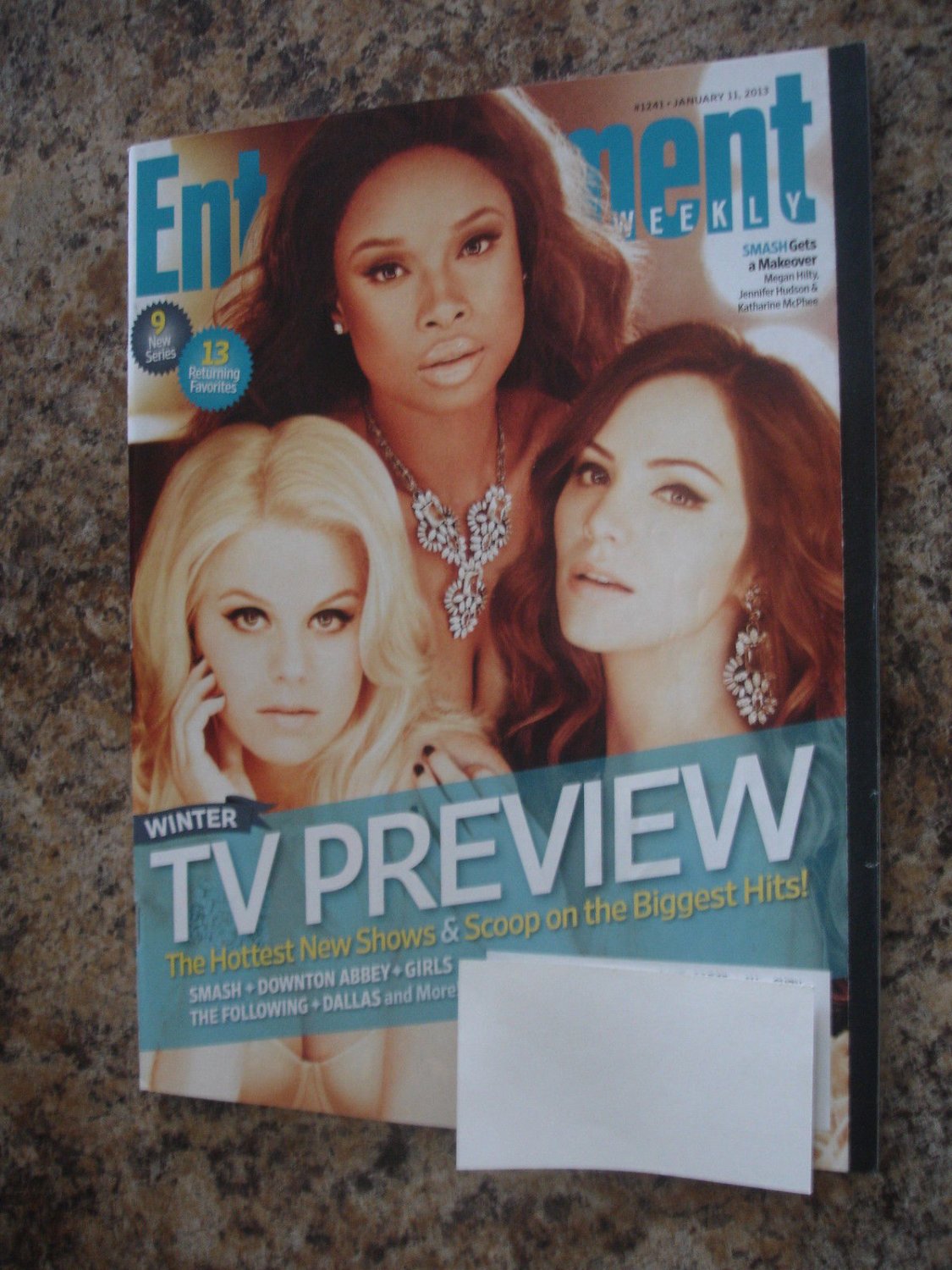 Entertainment Weekly Magazine #1241 January 2013 Smash Kathatine McPhee