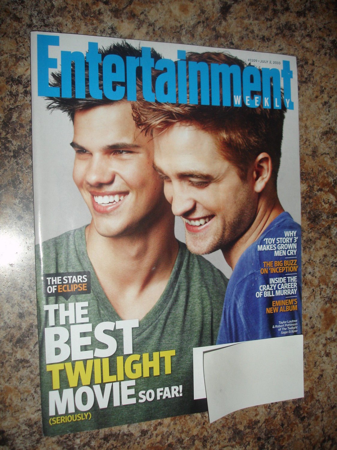 Entertainment Weekly Magazine #1109 July 2010 Twilight Lautner Pattinson