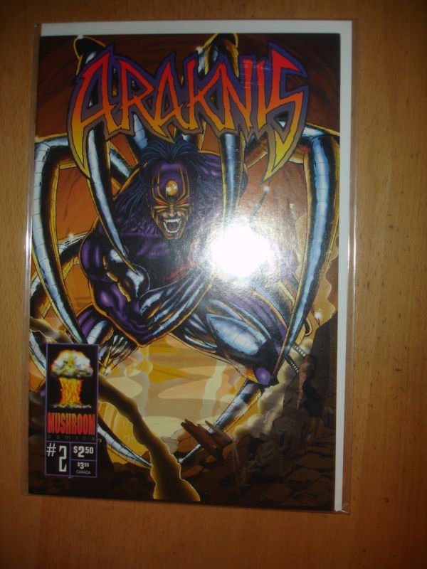 Araknis #2 by Mushroom comics Signed by Gene Jimenez
