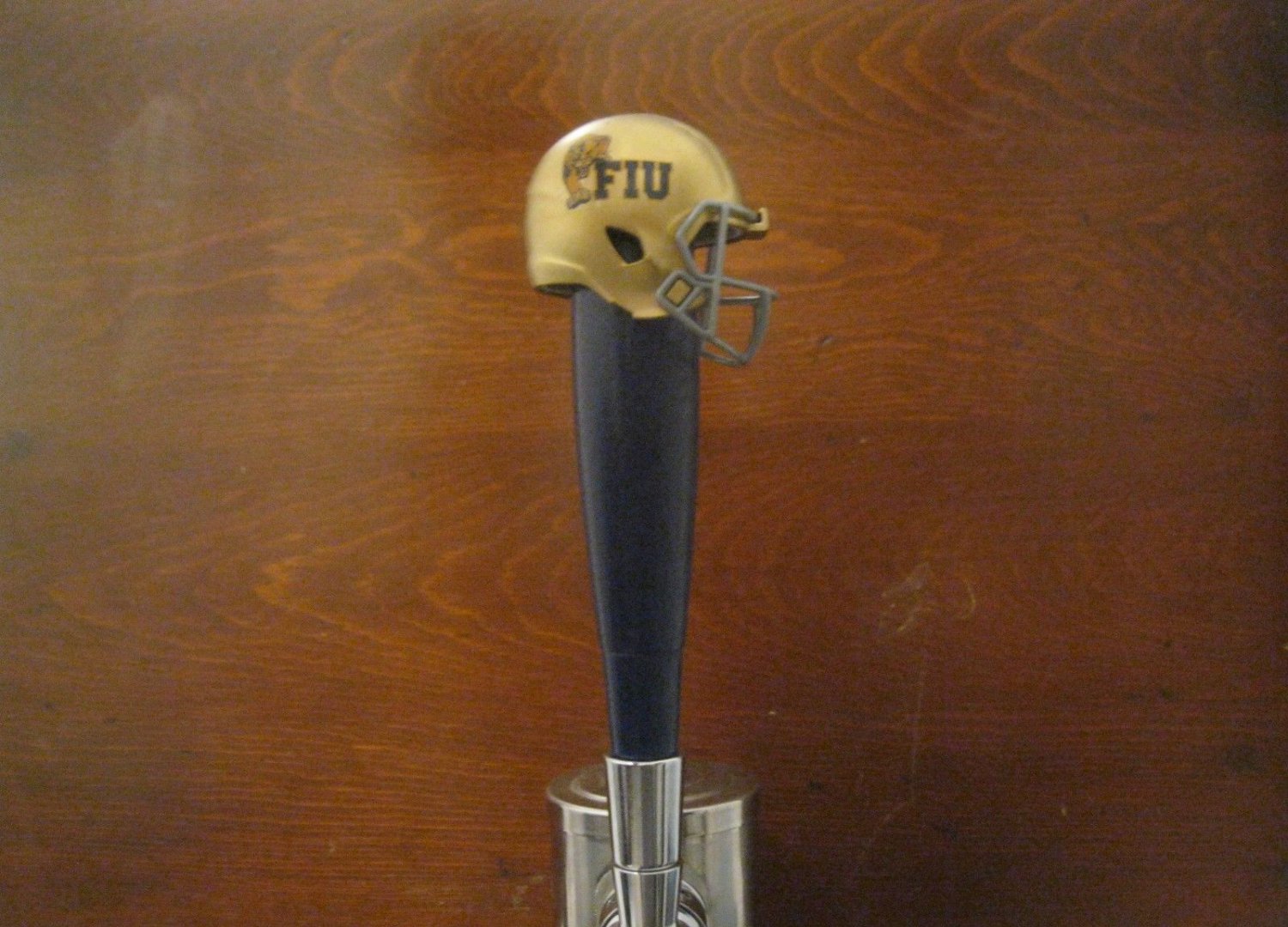 NCAA Florida International Panthers Tap Handle Football Beer Keg Wood ...