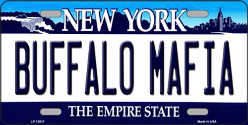 Buffalo Bills Mafia License Plate Tag Metal Wall Sign Retro NFL NY