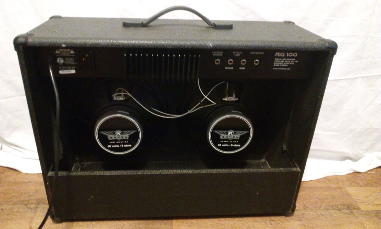RAVEN RG100 WATT GUITAR AMPLIFIER.Pre-owned. Local pickup only.