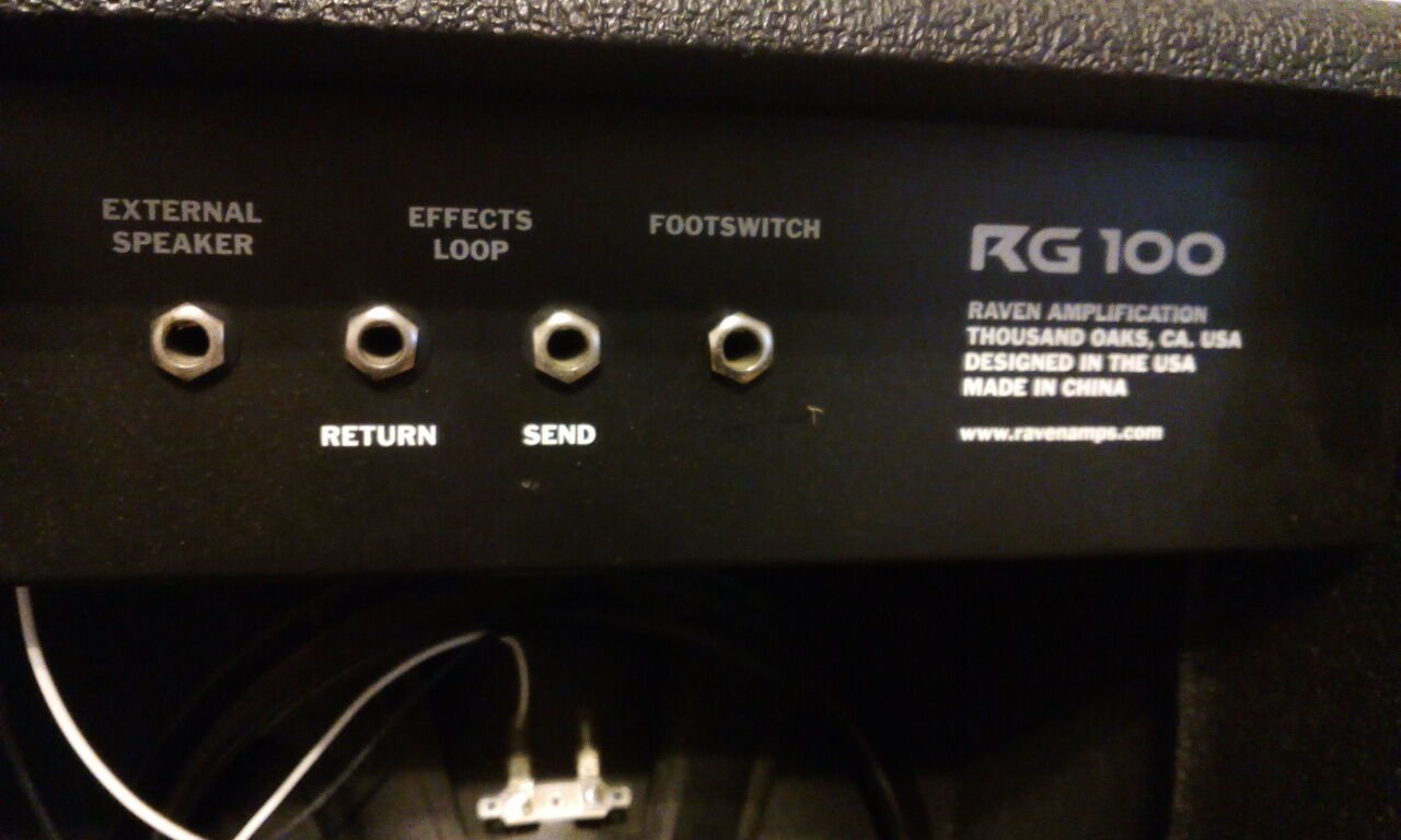 RAVEN RG100 WATT GUITAR AMPLIFIER.Pre-owned. Local pickup only.