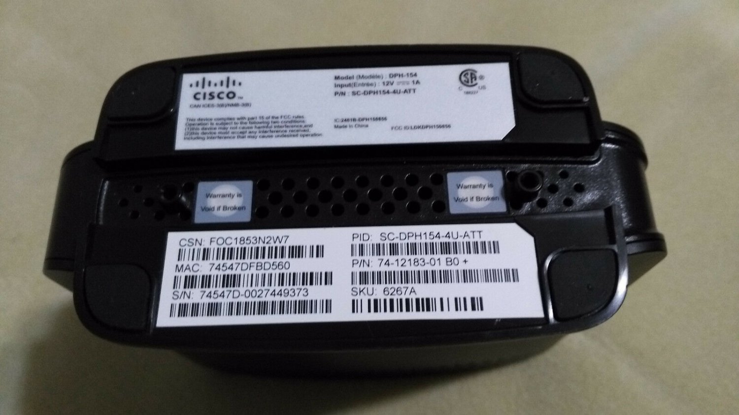 1 Cisco AT&T Microcell Wireless Cell Signal Booster Tower Antenna Model ...