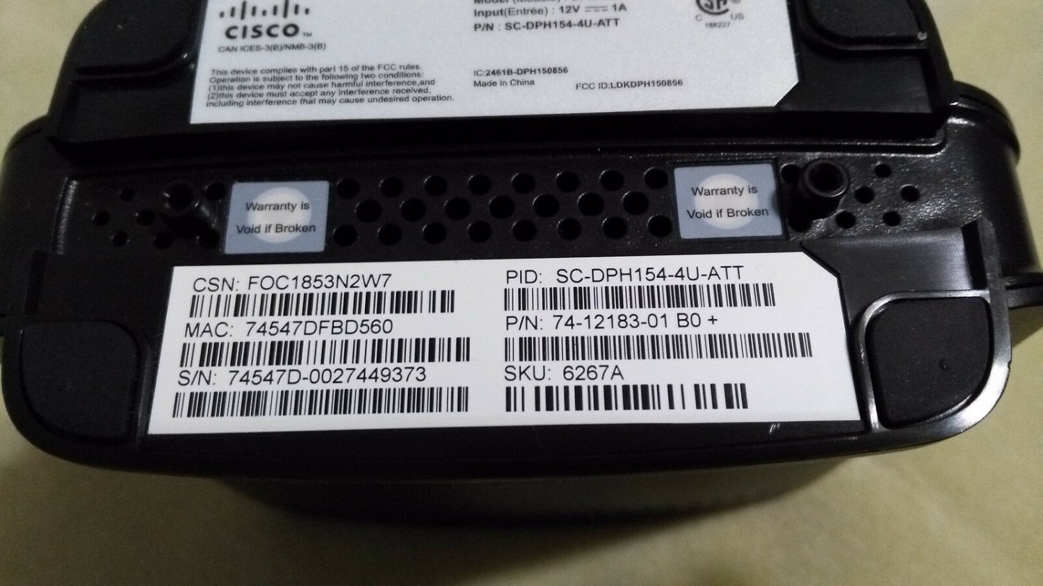 1 Cisco AT&T Microcell Wireless Cell Signal Booster Tower Antenna Model ...