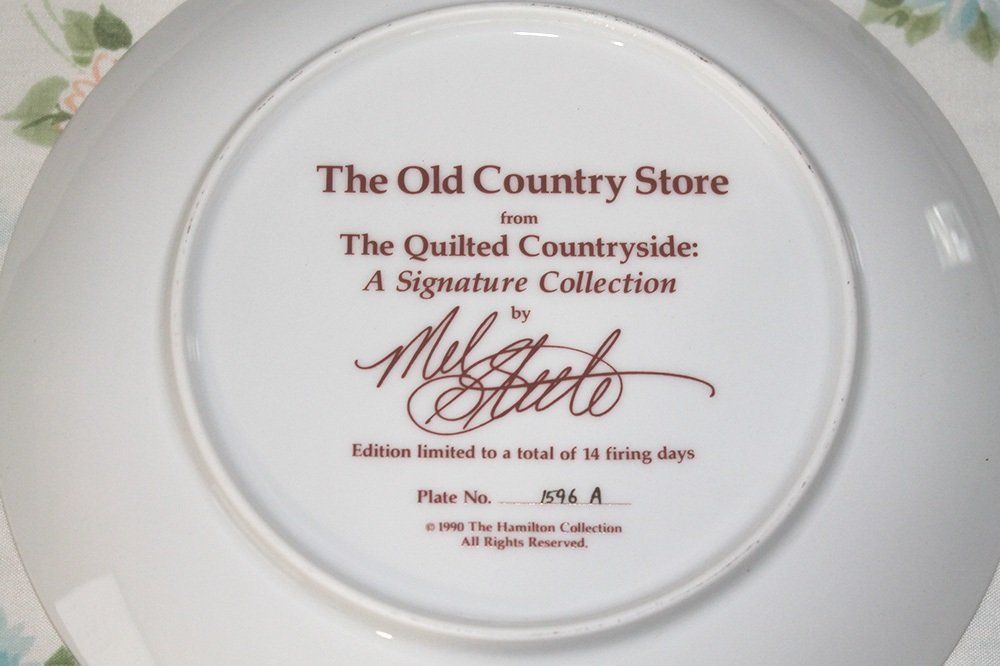 The Old Country Store by Mel Steele 8"" Collectible Plate Original Box ...