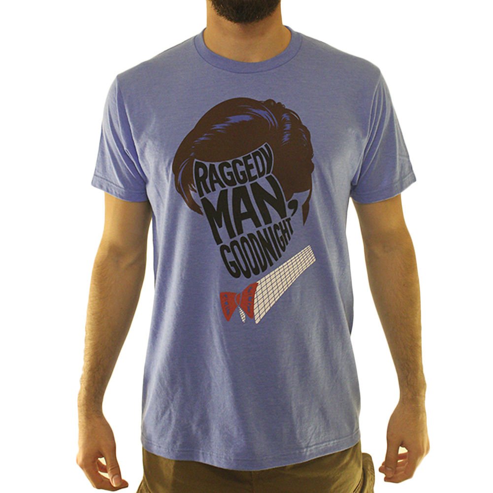 Doctor Who Raggedy Man Men's Blue T-shirt NEW Sizes M-2XL