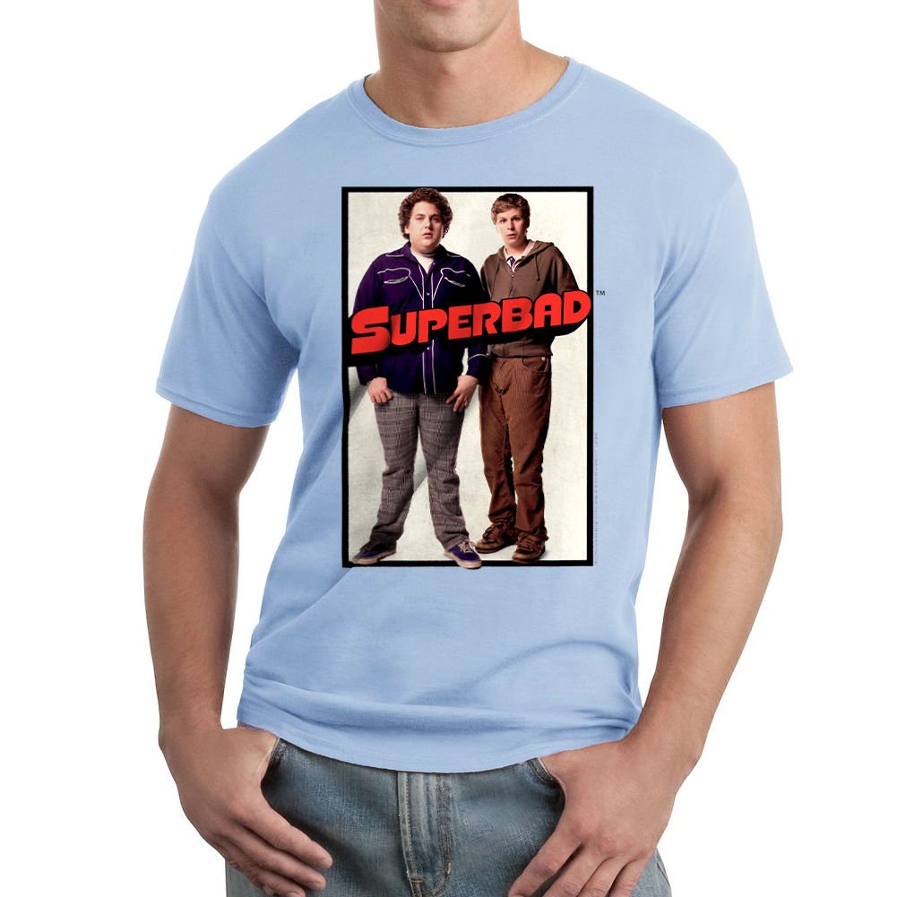 Super Bad Duo Poster Men's Light Blue T-shirt NEW Sizes S-2XL