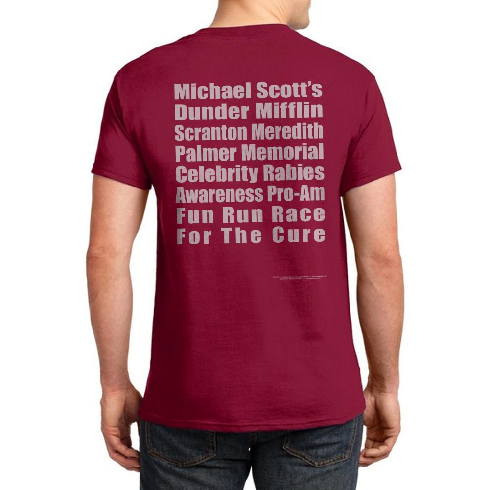 The Office Fun Run Men's Cardinal Red T-shirt NEW Sizes S-2XL