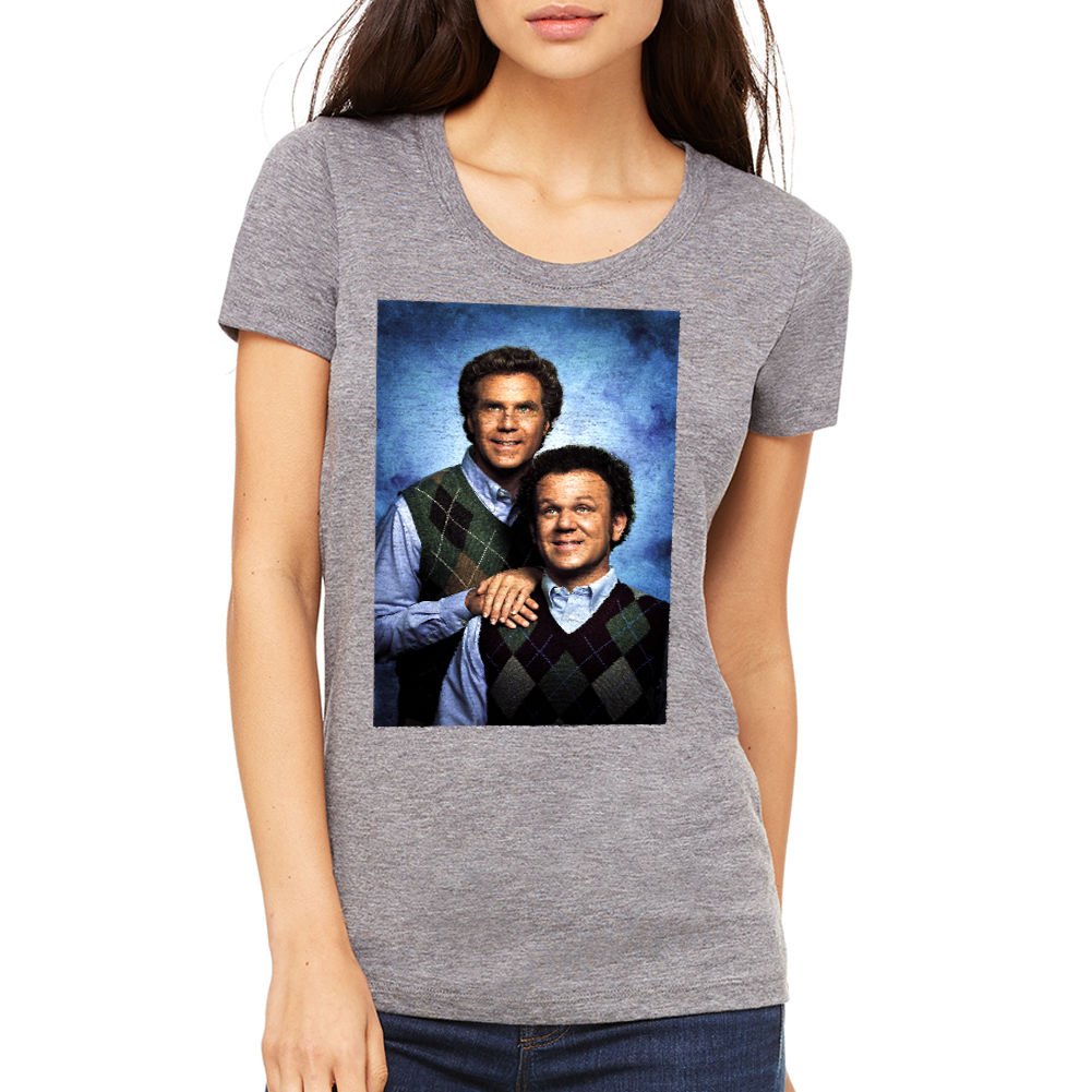 Step Brothers Poster Women's Sports Grey T-shirt NEW Sizes S-2XL