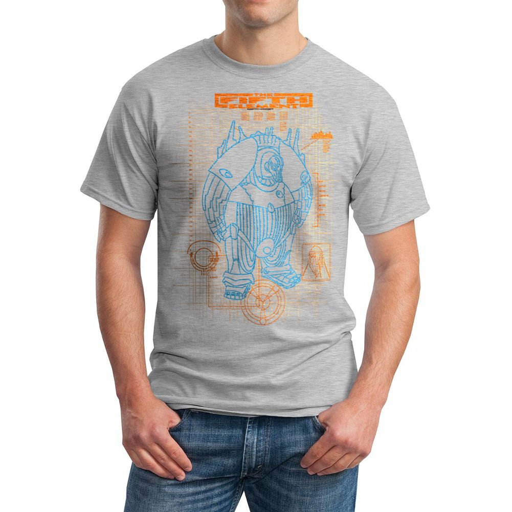The Fifth Element Mondo Schematic Men's Sports Grey T-shirt NEW Sizes S-2XL