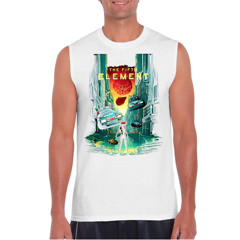 The Fifth Element 5th Element Men's White Sleeveless NEW Sizes S-2XL