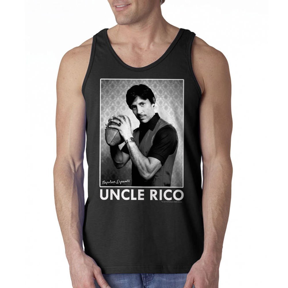 Napoleon Dynamite Uncle Rico Men's Black Tank Top NEW Sizes S-2XL