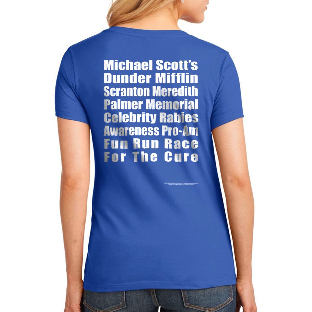 The Office Fun Run Women's Royal Blue T-shirt NEW Sizes S-2XL