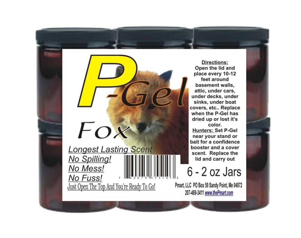 The Pee Mart - Fox Urine P-Gel 6 pack!