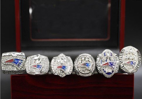 Tom Brady New England Patriots Super Bowl 6 pcs Ring set.... . In Box