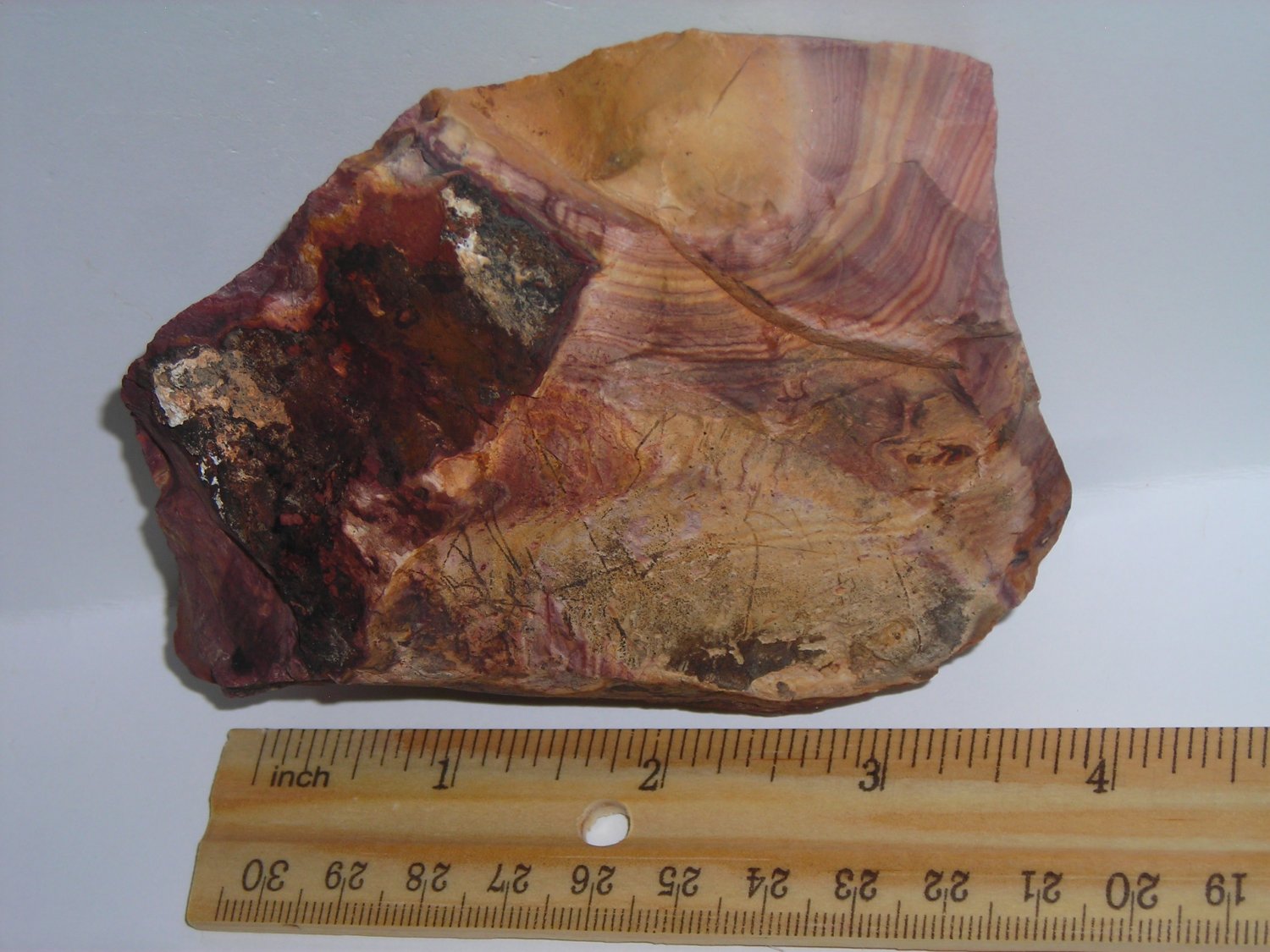 HICKORYTE--BANDED VOLCANIC RHYOLITE--FROM MEXICO