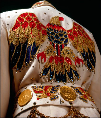 BACK PATCH Elvis Presley jumpsuit cape american eagle costume ...