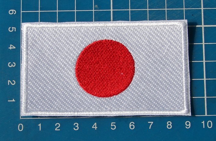 Japan Flag Military Tactical Army Patch Sew on Embroidery