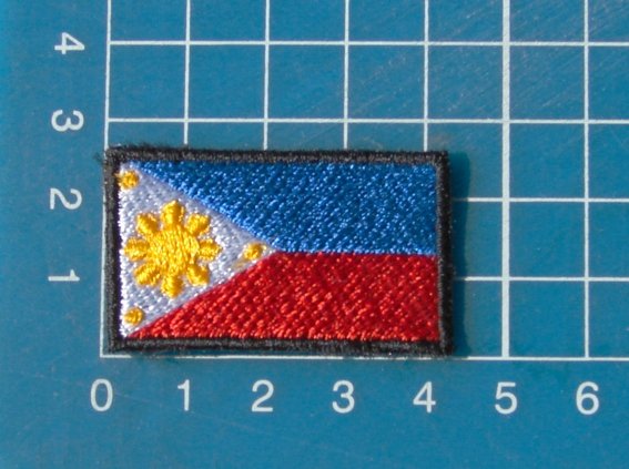 Philippine Flag Military Tactical Patch Sew on Embroidery