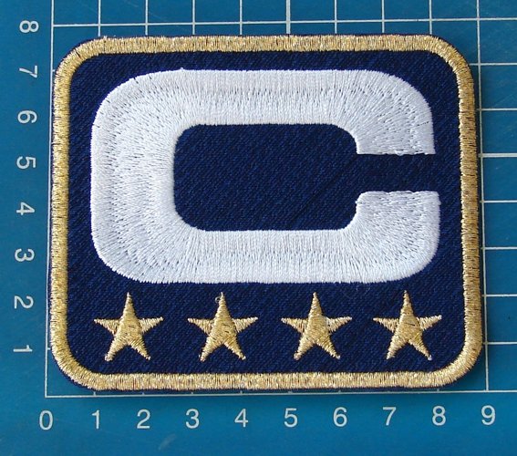 SUPERBOWL NFL LEADER JERSEY NAVY BLUE CAPTAINS PATCH 4 STAR GOLD