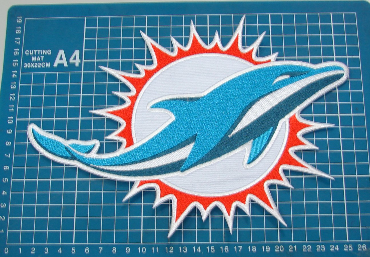 Miami Dolphins NFL Football Team Huge Patch sew on embroidery