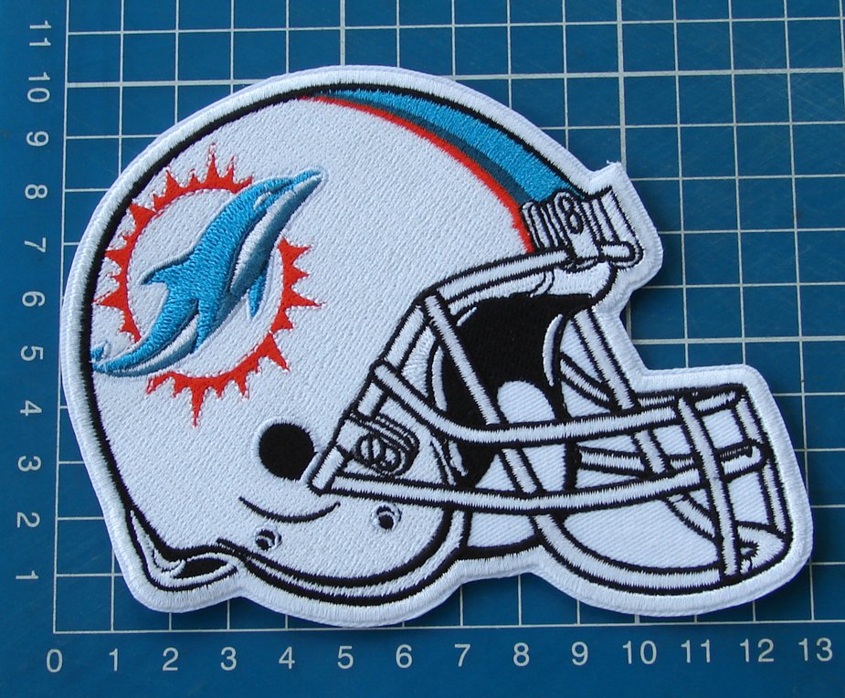 Miami Dolphins NFL Football Superbowl Jersey HELMET Patch sew embroidery