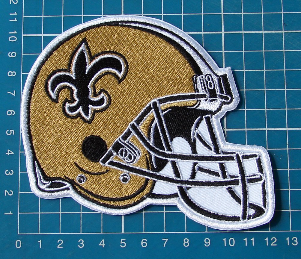 NEW ORLEANS SAINTS NFL FOOTBALL LOGO HELMET JERSEY PATCH SEW ON EMBROIDERY