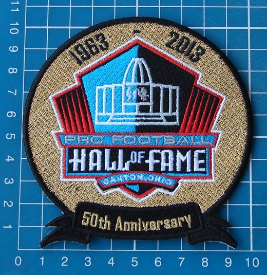 PRO FOOTBALL HALL OF FAME 50th ANNIVERSARY CANTON OHIO PATCH ...