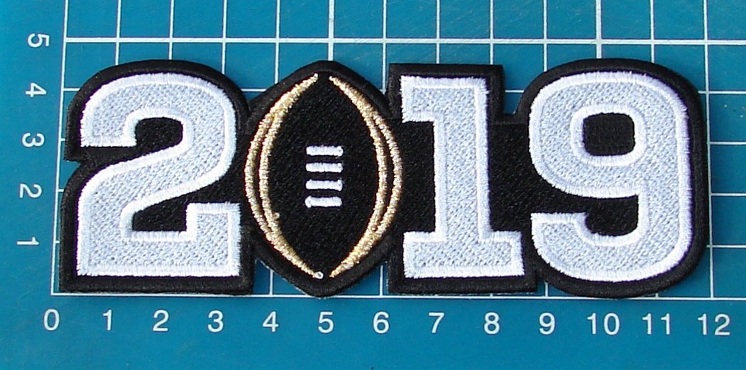 2019 College Football Championship Patch Clemson Tigers vs Alabama ...