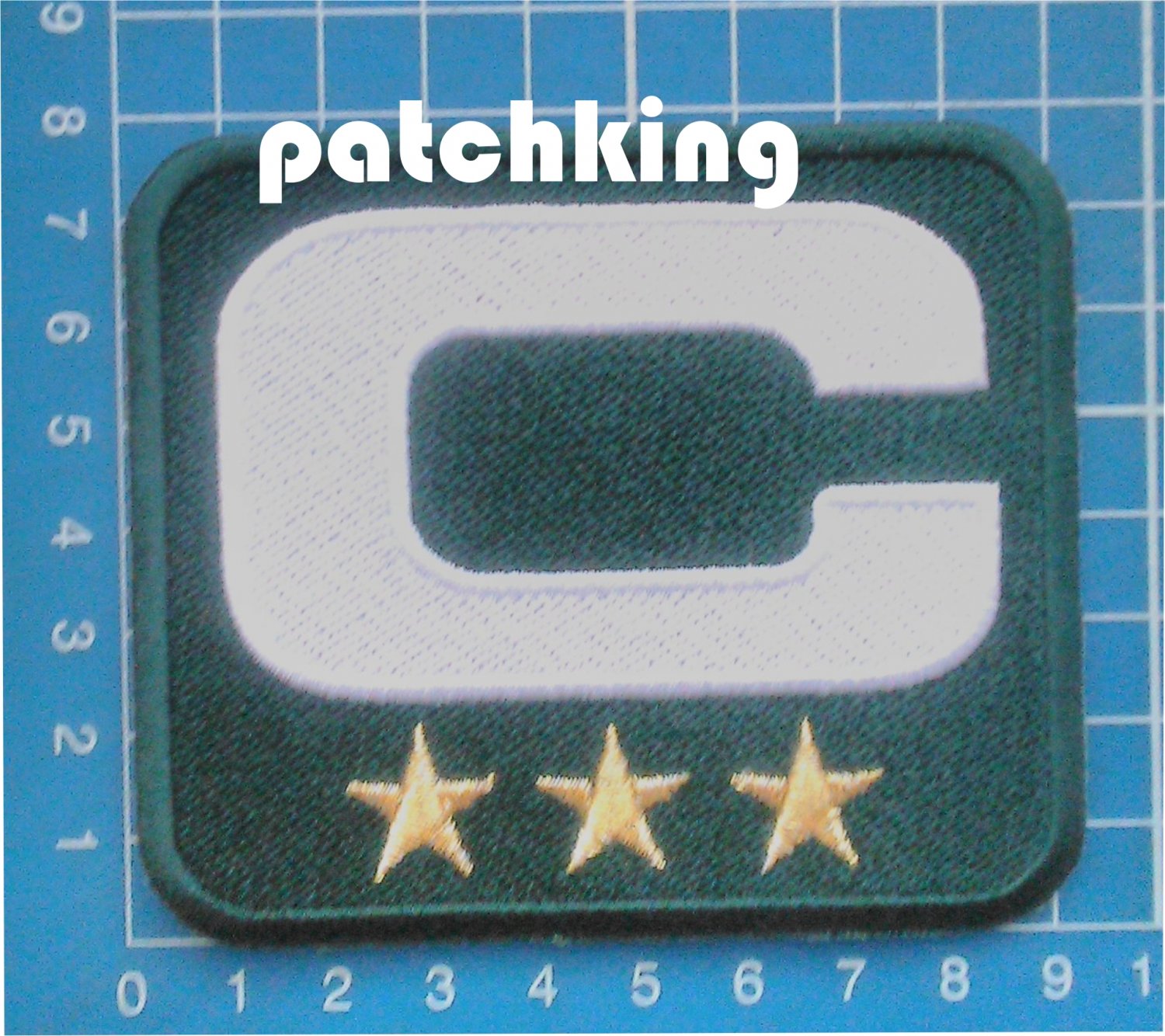 GREEN BAY PACKERS CAPTAIN C PATCH 3GOLD STAR 2019 SEASON NFL FOOTBALL ...
