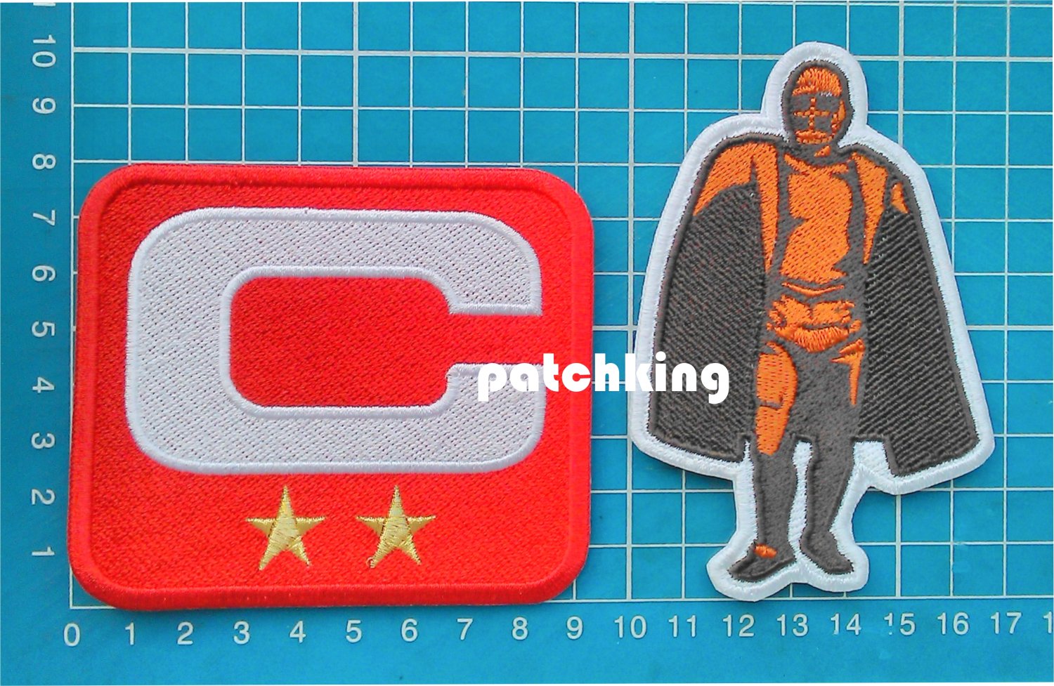 2019 Season Captain C patch RED 2 gold star + Walter Payton Man of Year ...