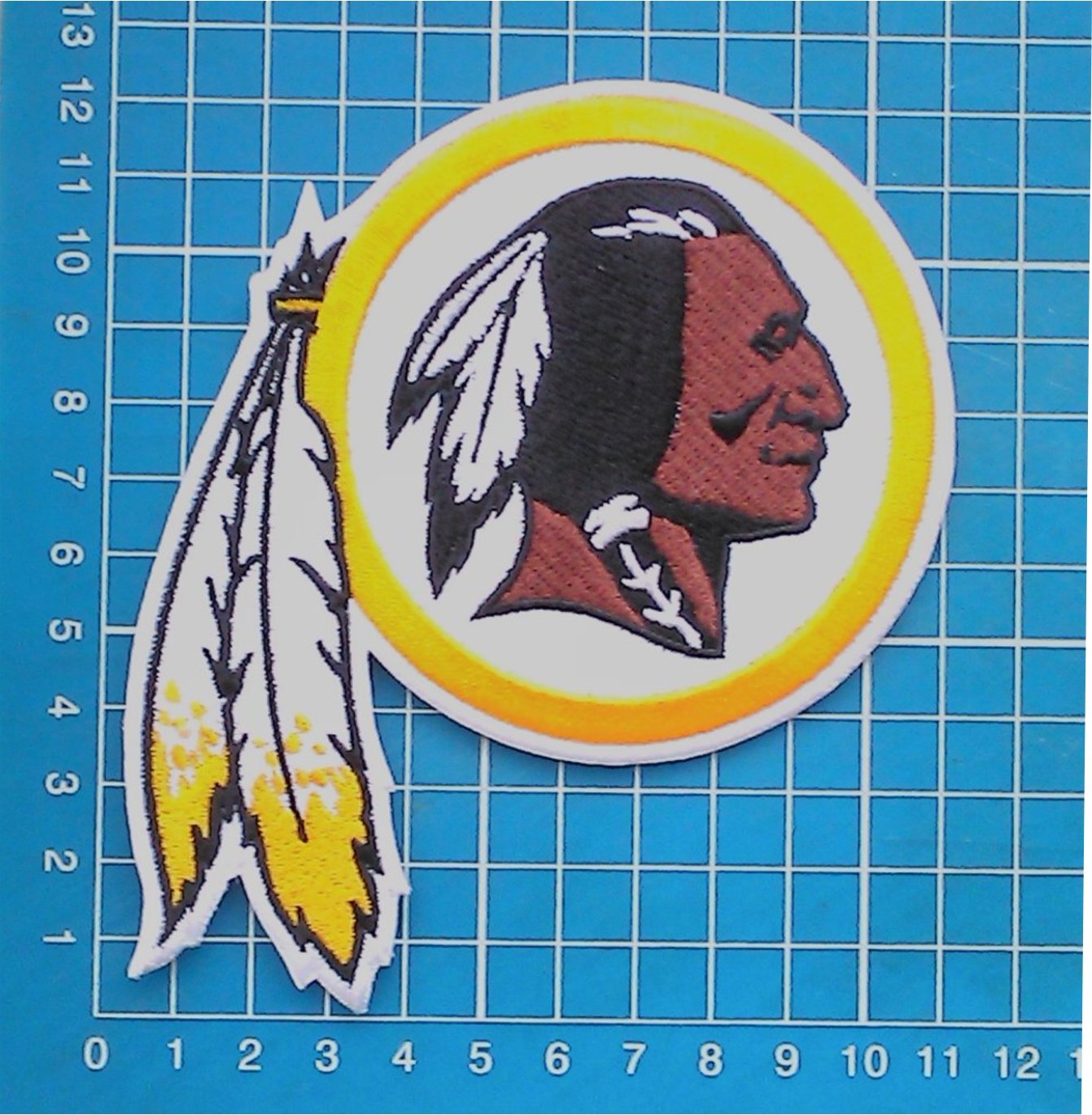 WASHINGTON REDSKINS NFL FOOTBALL SUPERBOWL LOGO PATCH 5" JERSEY SEW ...