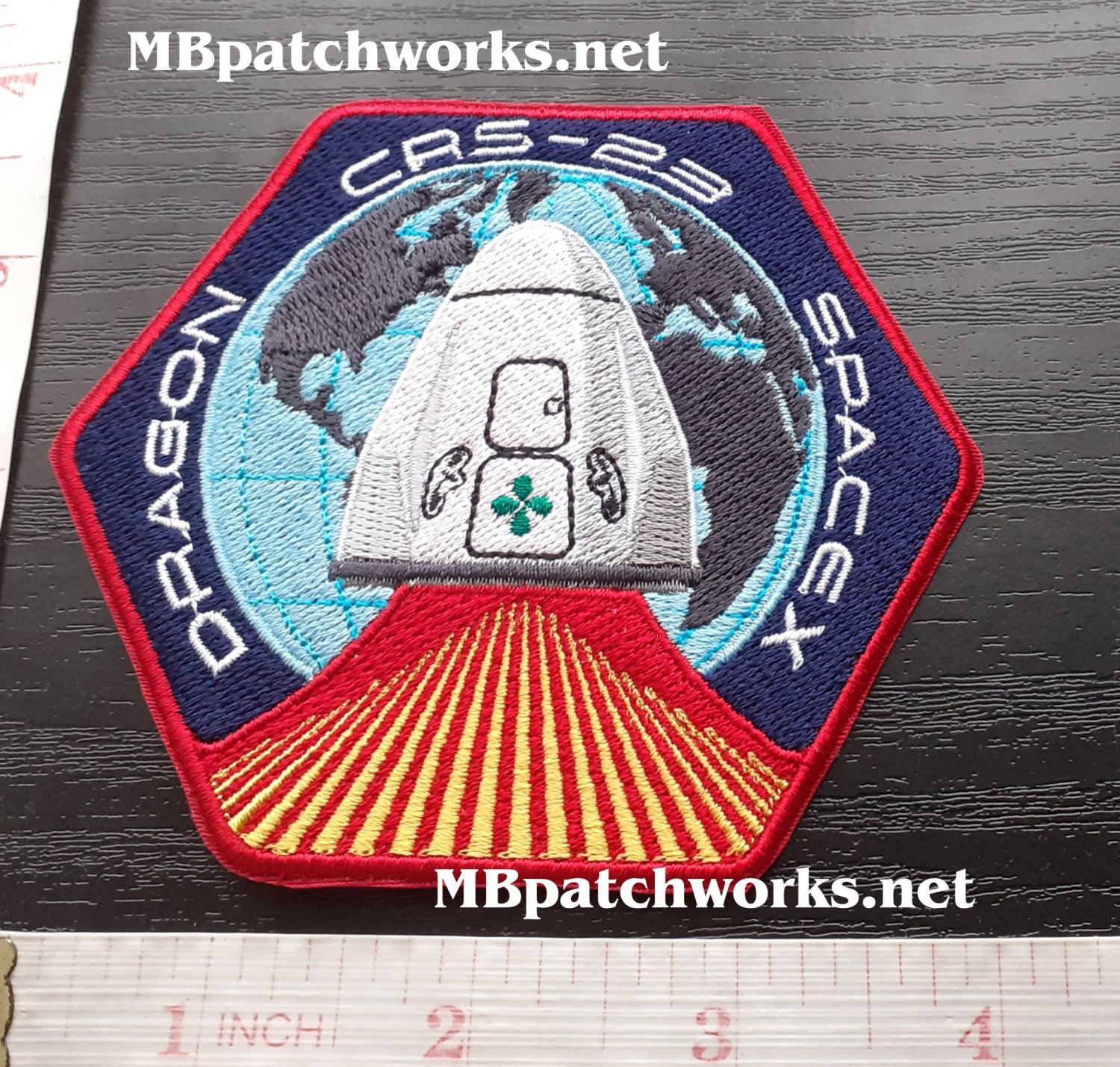 SpaceX Dragon CRS-23 Logo Patch Emblem Jersey NASA Space Travel ...