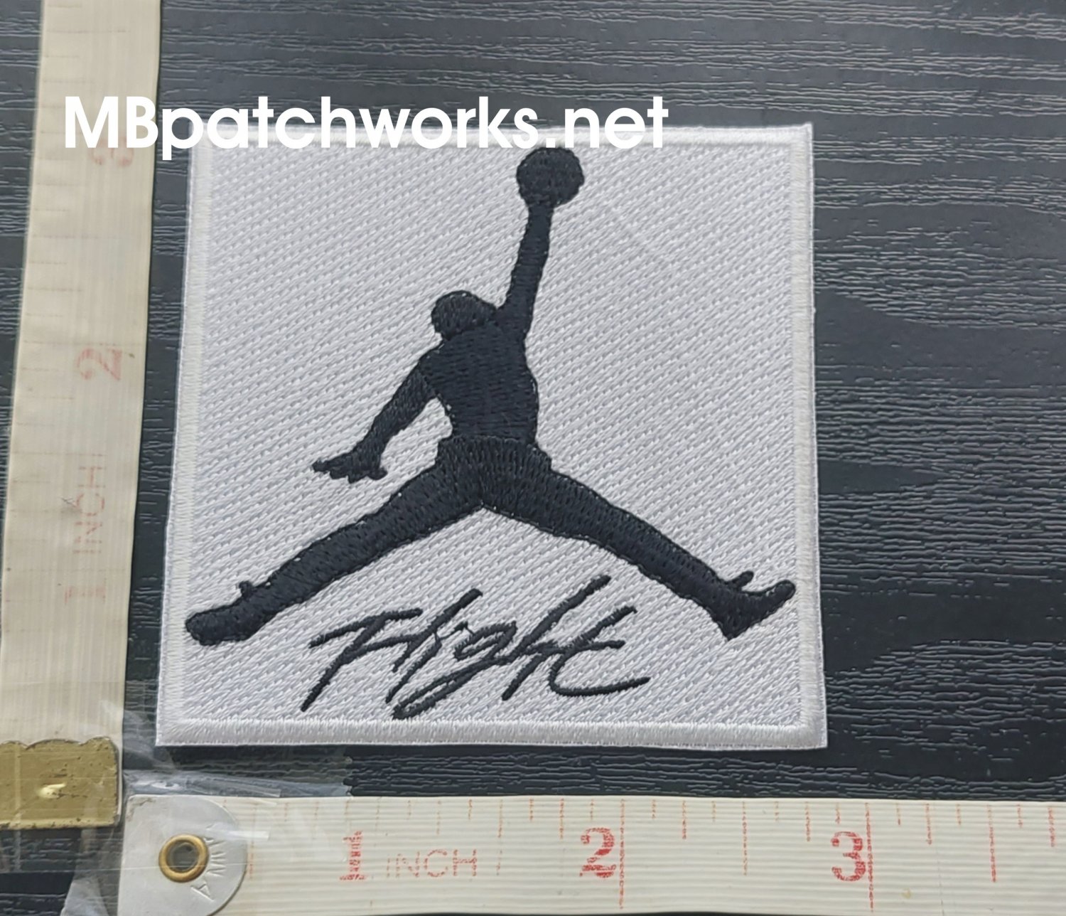 Michael Jordan flight logo patch NBA Basketball skywalker